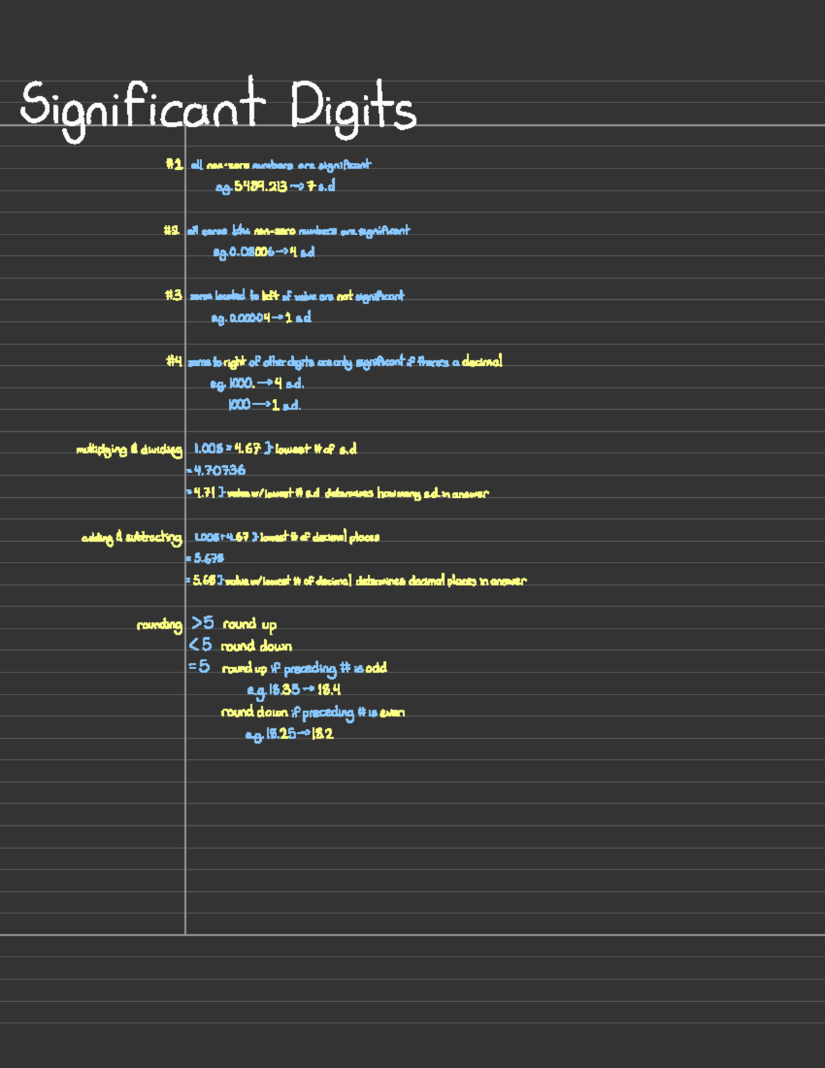 Optics - Significant Digits 1 all non - zero numbers are significant e ...