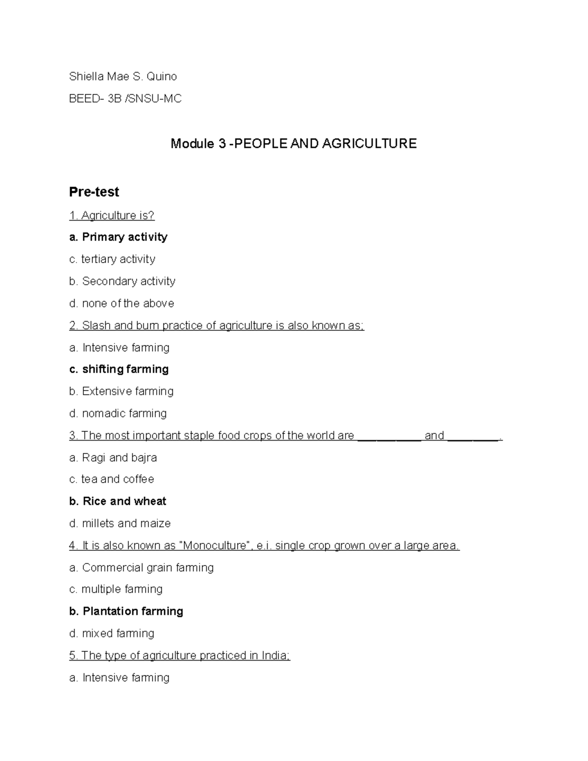 Peecomodule 3 - Module - Shiella Mae S. Quino BEED- 3B /SNSU-MC Module ...