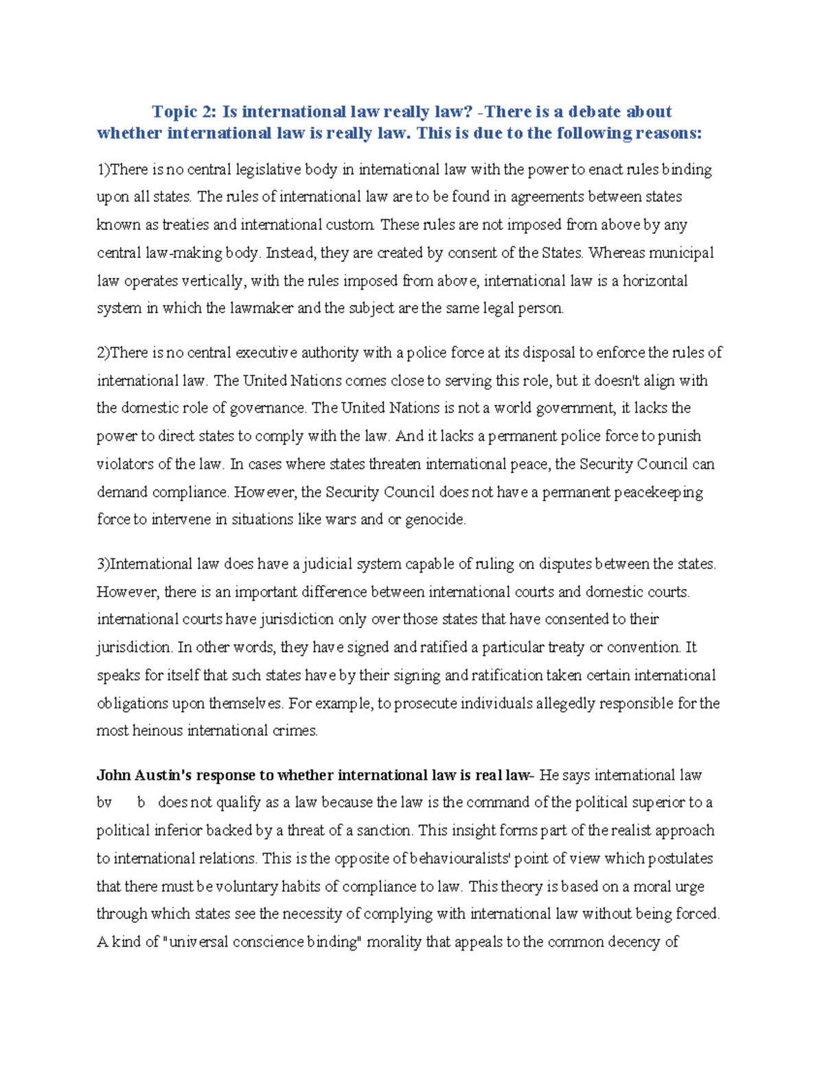 PUB lecture 2 my personal notes (Auto Recovered) - Topic 2: Is ...