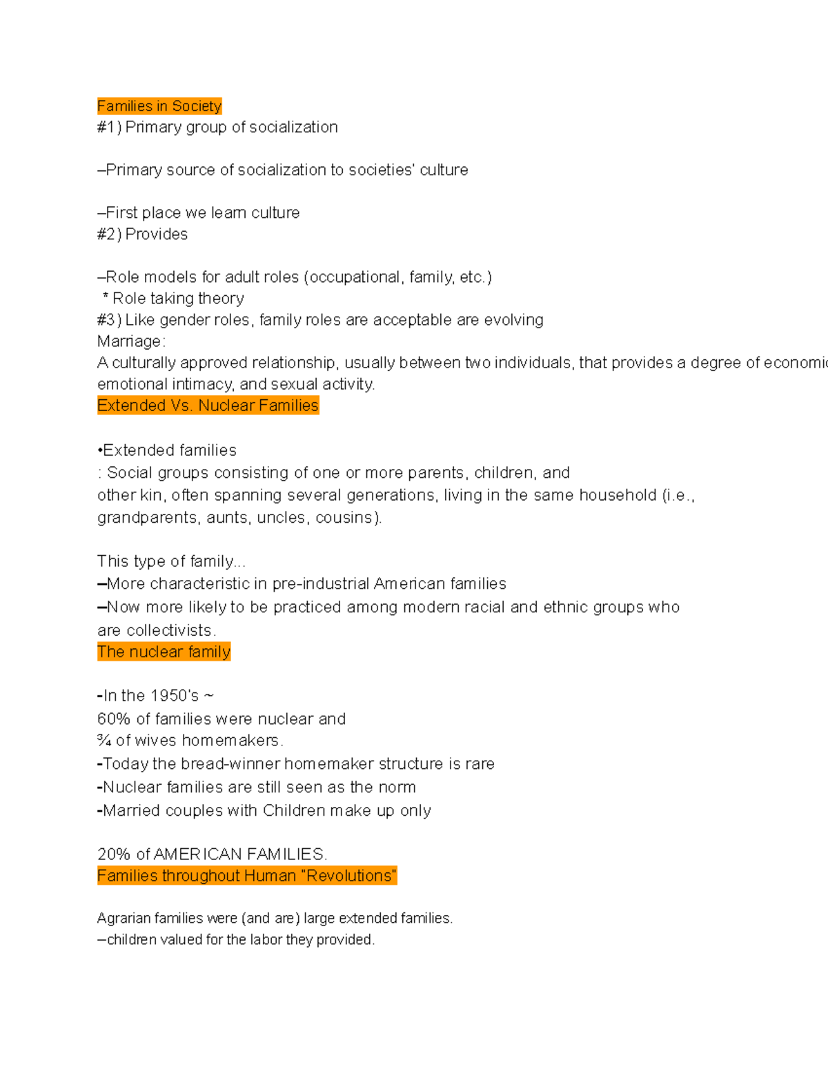 Sociology; Understanding families in Society - Families in Society #1 ...