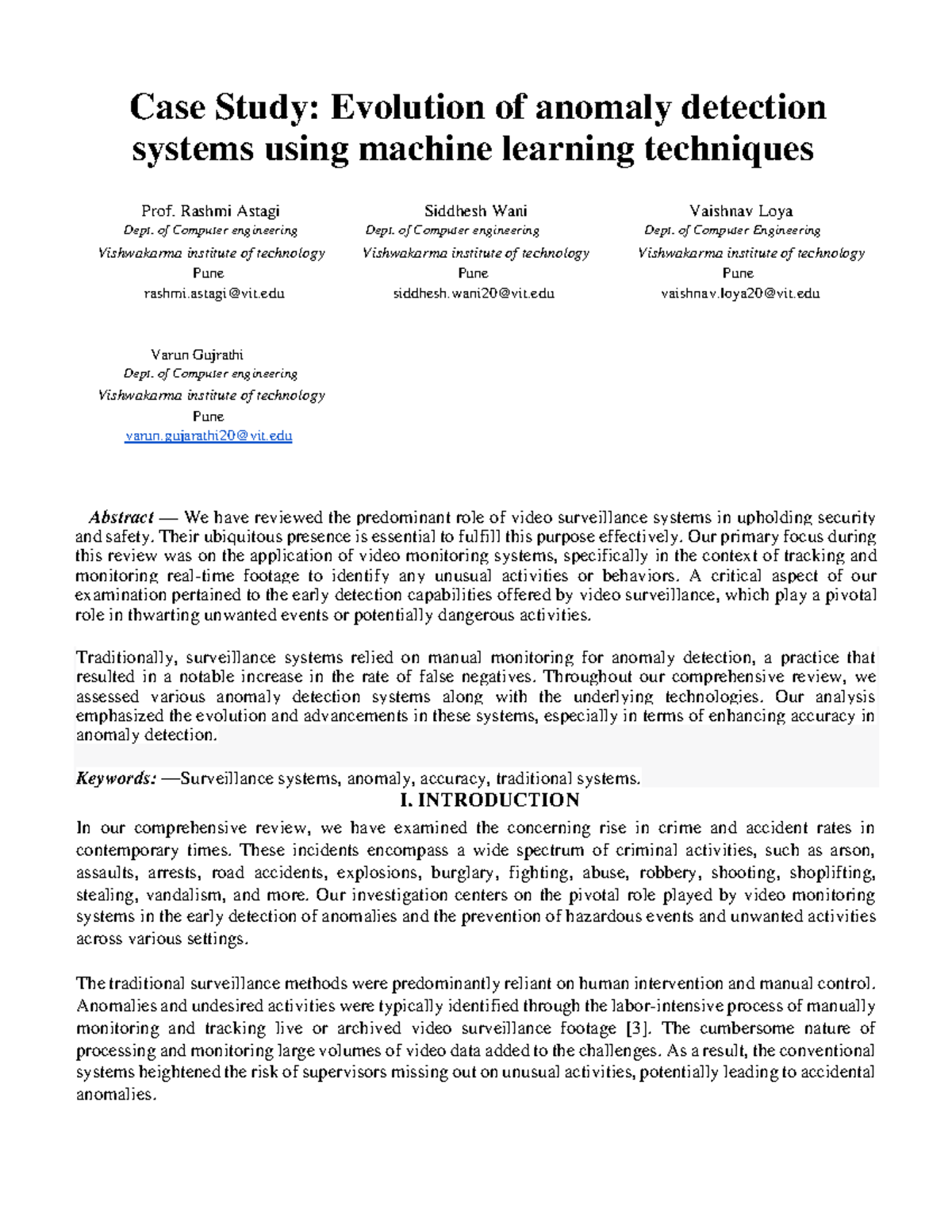GRP28 HA CASE Study - machine - Case Study: Evolution of anomaly ...