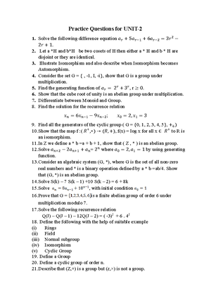 BA COA EXAM Pattern -BA- NPTEL COA EXAM - QUESTIONS' PATTERN Computer ...