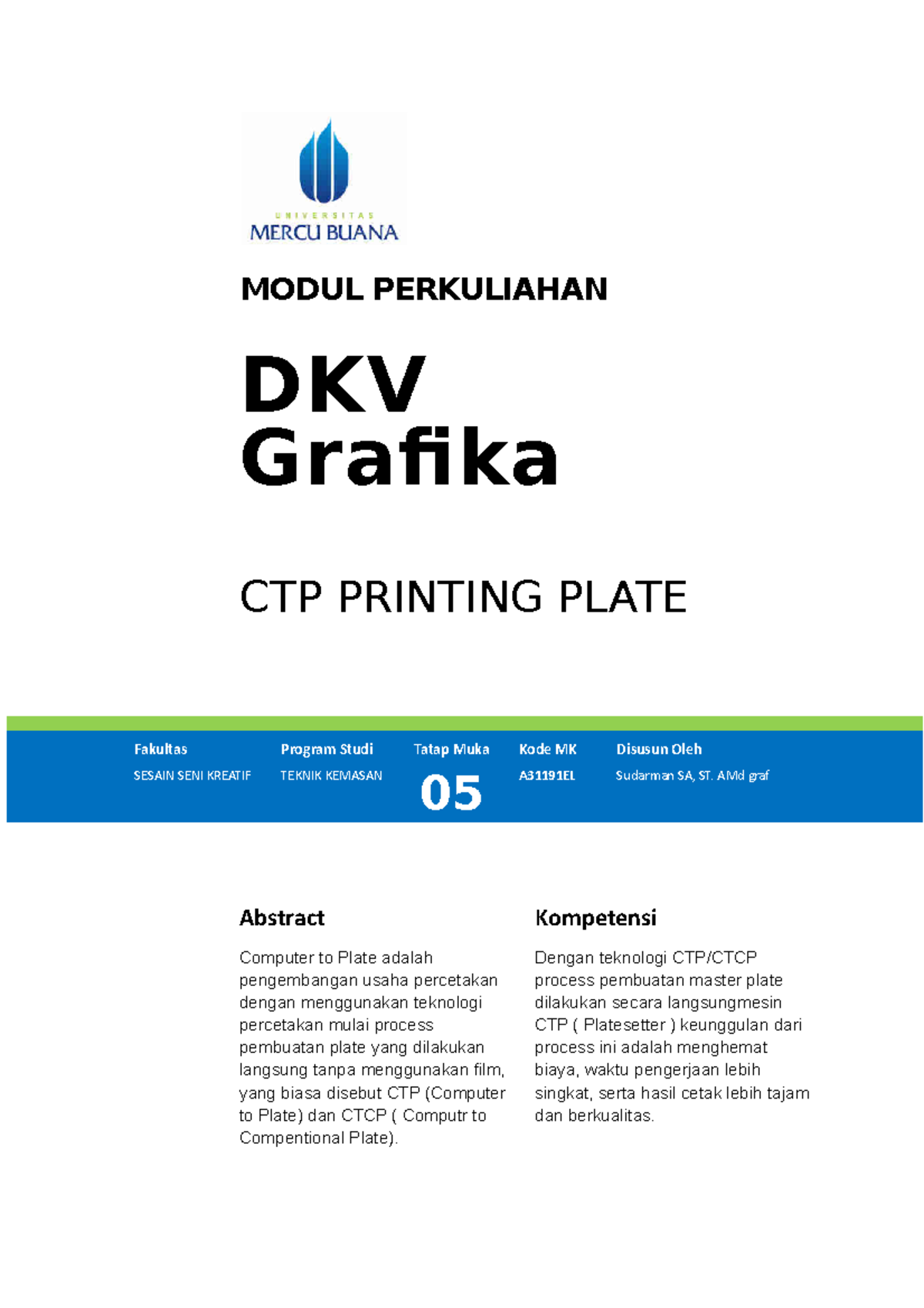 Modul Pre Presss [TM5] - MODUL PERKULIAHAN DKV Grafika CTP PRINTING ...