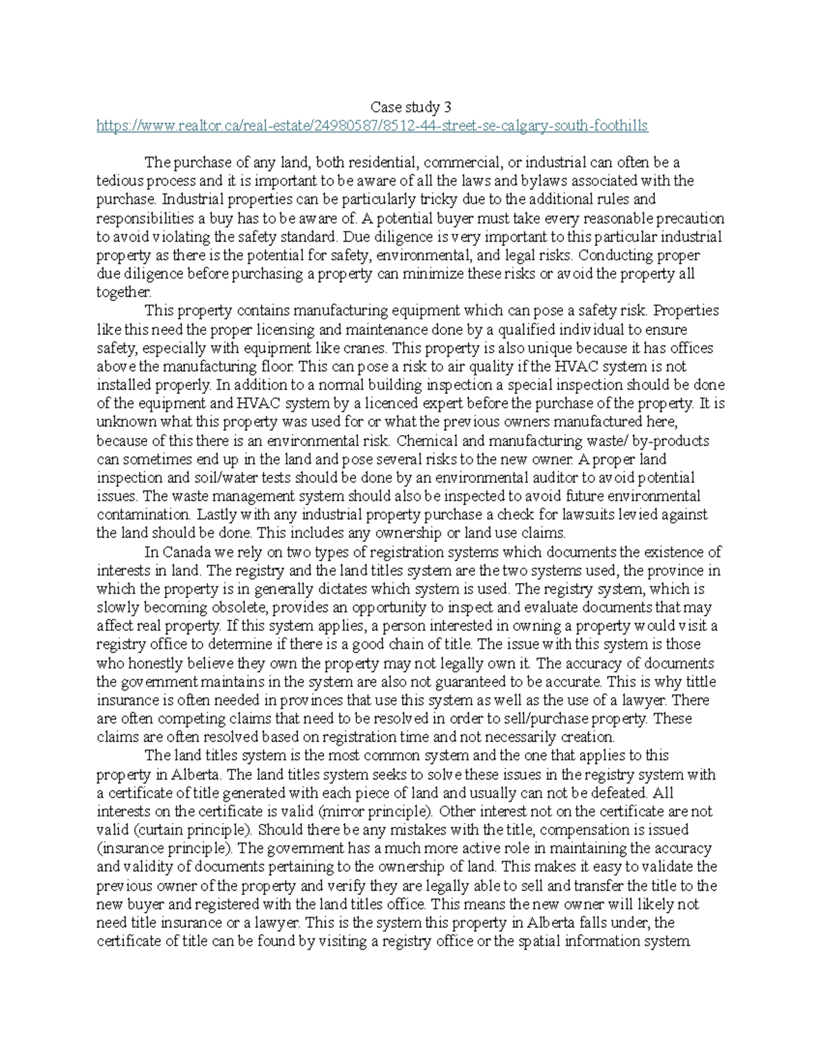 LGST369 assignment 3 - Case study 3 - Studocu