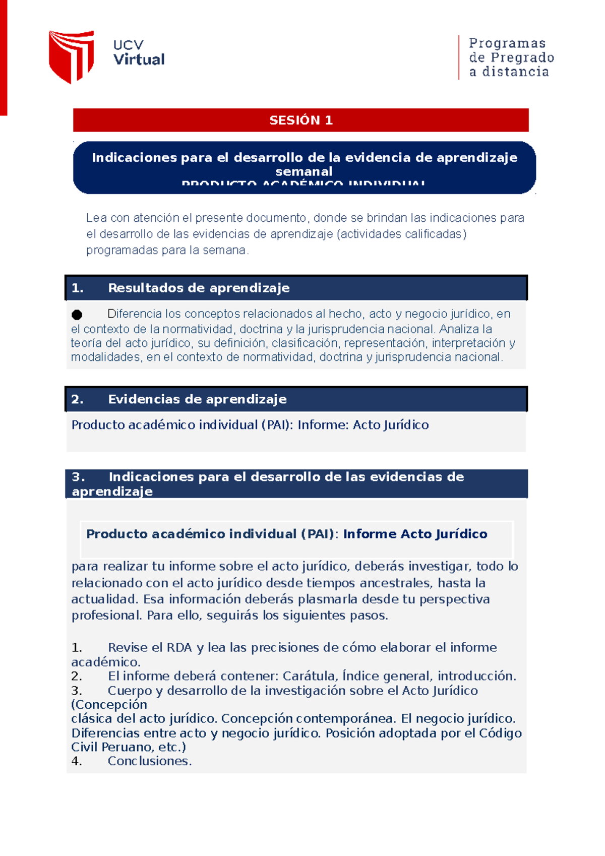 4. Indicaciones para el desarrollo del PAI S1 AJ. docx - Lea con ...