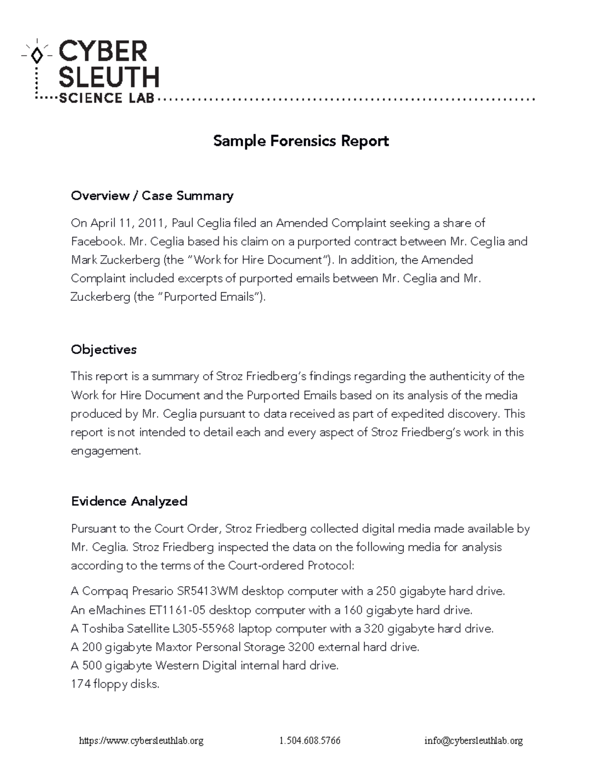 Cyber Sleuth Report Sample - cybersleuthlab 1.504.608 info ...