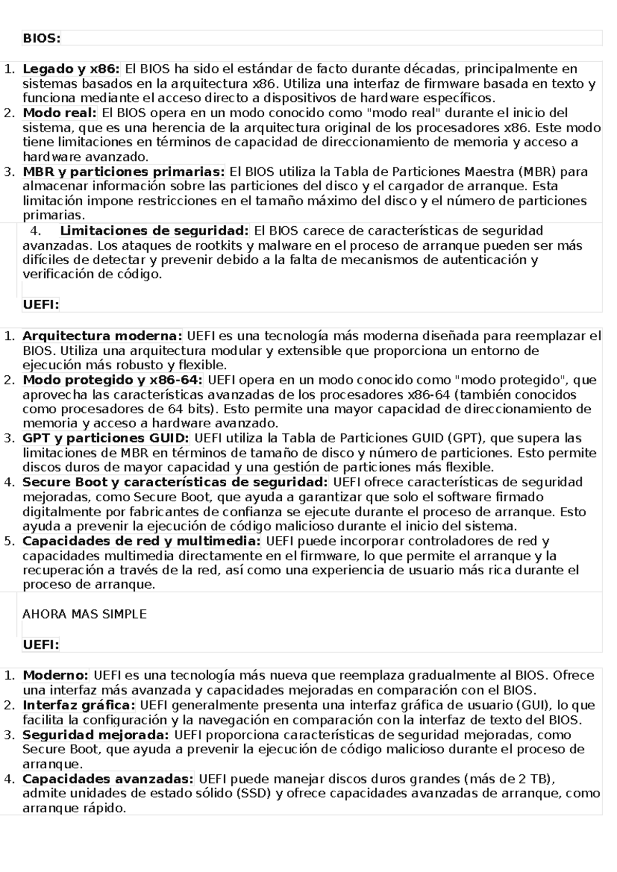 BIOS UEFI GPT MRB - bios mbr gpt uefi - BIOS: Legado y x86: El BIOS ha ...