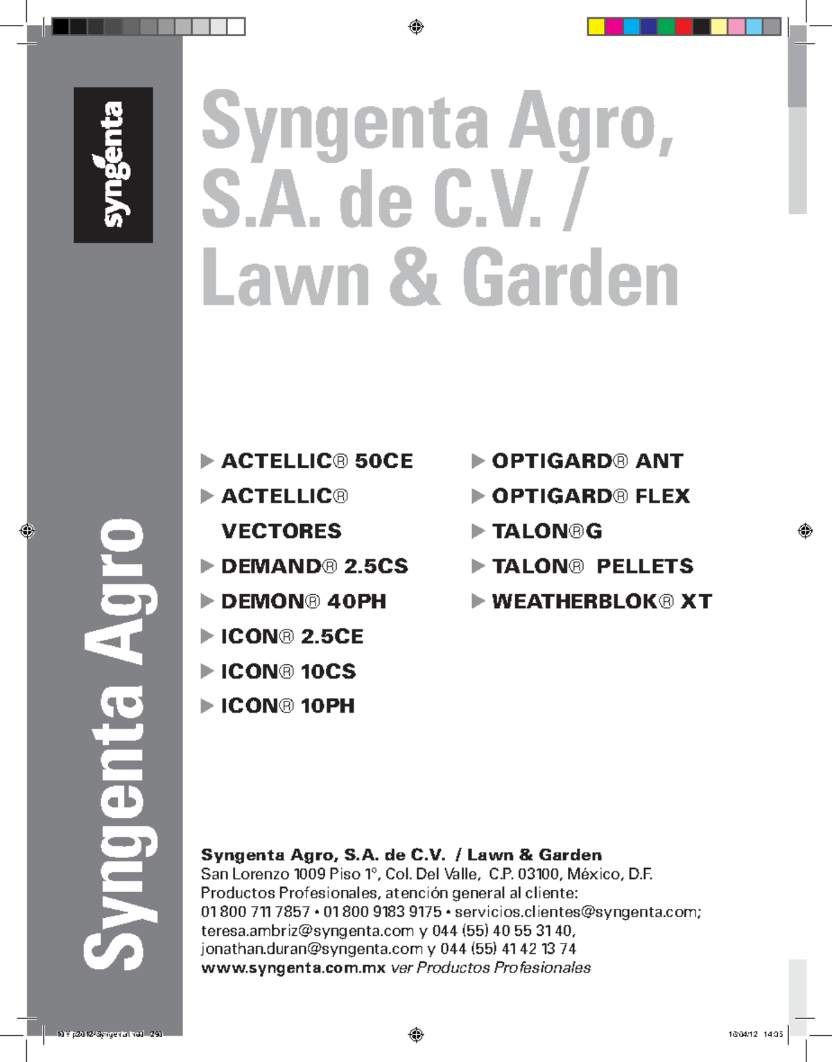 Ficha Técnica ICON 2.5 CE - Actellic® 50 ce Actellic® Vectores DemAnD ...