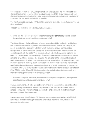 Mini Case 2A Erika - minicase version 2A - Erika Mott 40108514 Mini ...