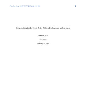 [Solved] Compensation Project Two For this project you are required ...