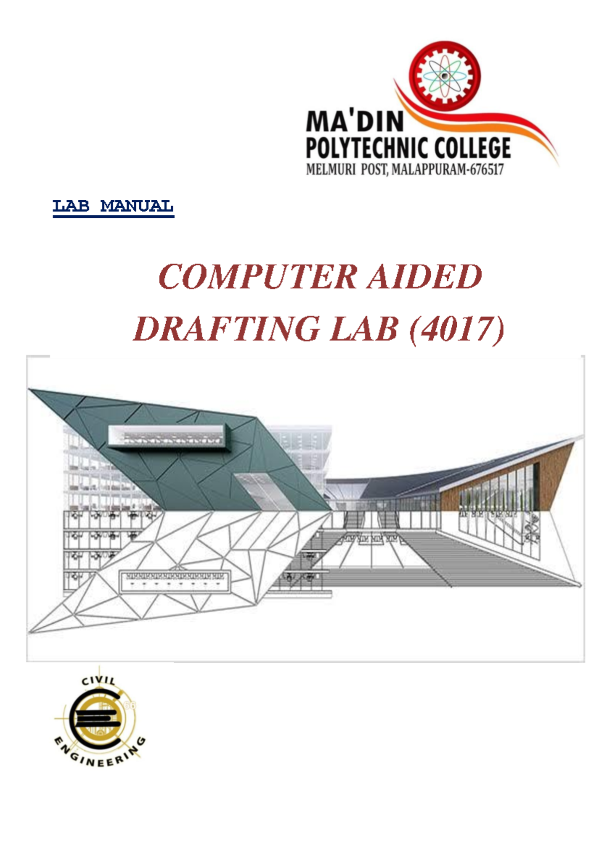 Computer Aided Drafting LAB -4017 - LAB MANUAL COMPUTER AIDED DRAFTING LAB (4017) 4017 - CAD LAB ...