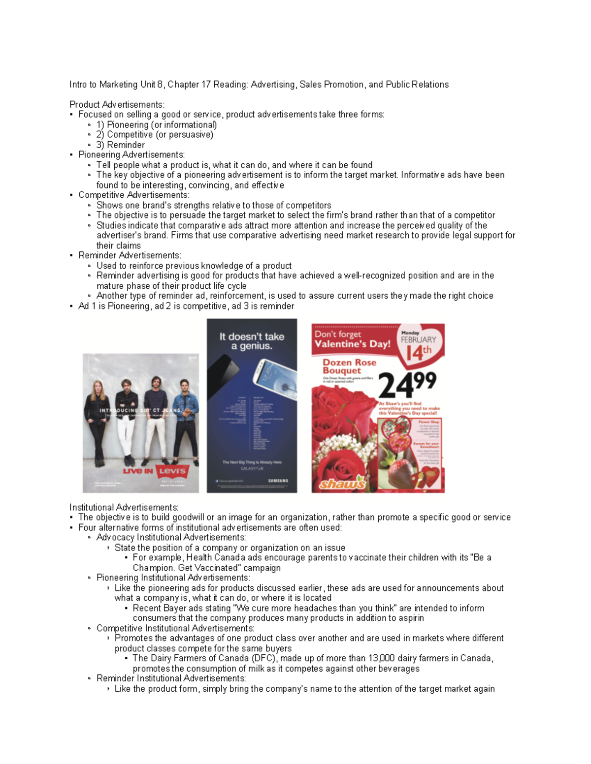 Intro to Marketing: Unit 8, chapter 17 reading Oct 31, 2020 - Intro to ...