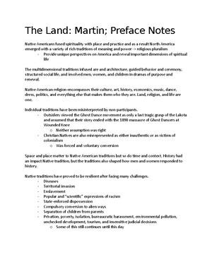 The Land- Ch.1 Notes - The Land- Chapter 1: Circling Earth Notes ...