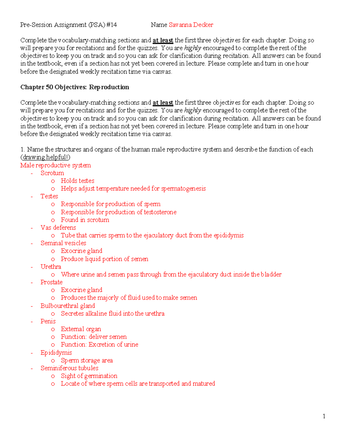 PSA 14 - psa 14 for recitation - Pre-Session Assignment (PSA) #14 Name ...