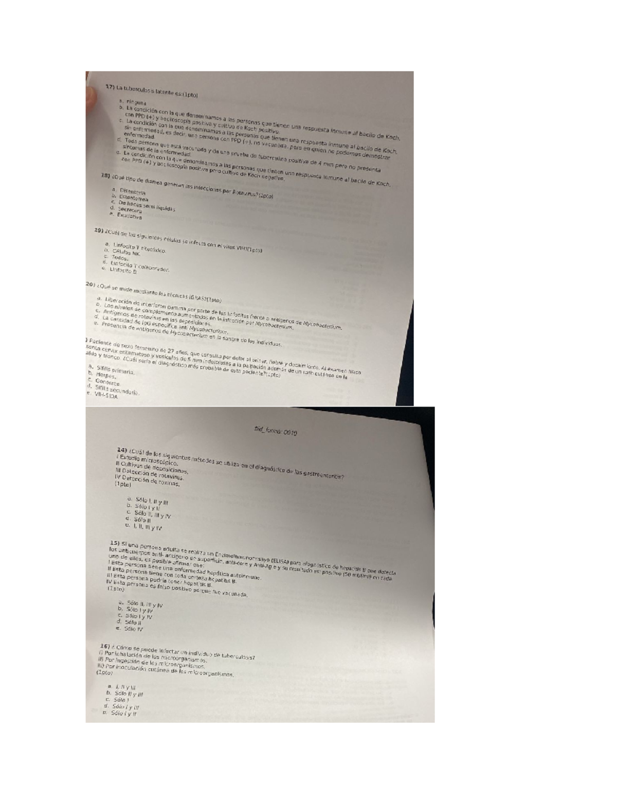 Prub infecto 2 - Infectologia - Studocu