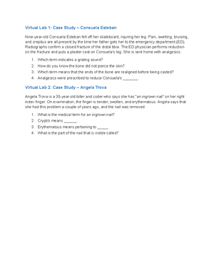 AHP105 Wk1 Assignment - The Body Structure and Directional Terminology Chapter 2 Word Part - Studocu