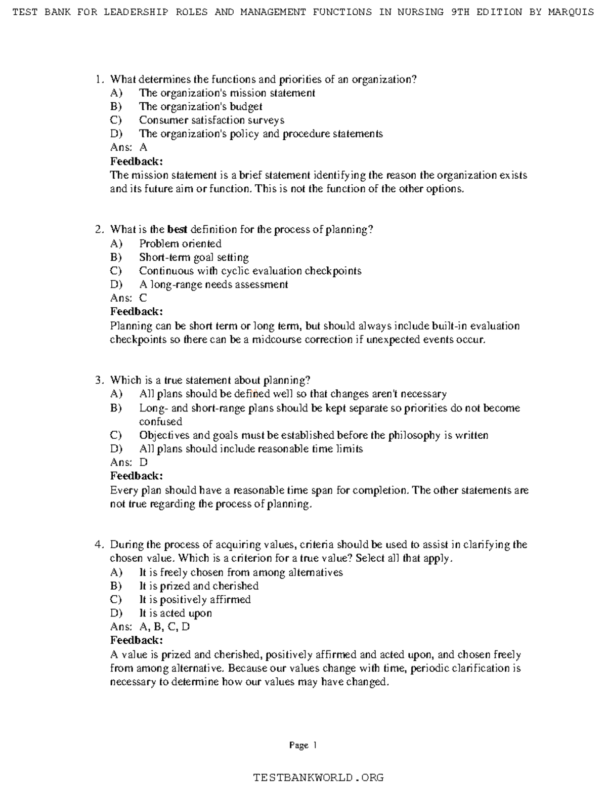 Ch7 leadership multiple choice study questions - N Page 1 What ...