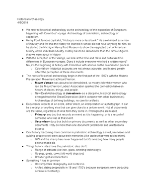 Artifacts and Ecofacts - Anth 105 2/19 Artifacts and Ecofacts 1. Adding ...