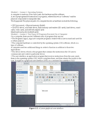 M1L3 - In these Lessons Students go through the Linux OS - Module 1 ...