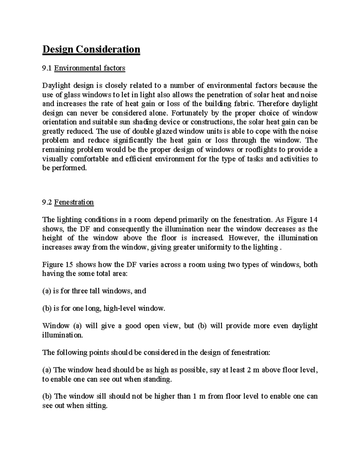 Lighting Design Consideration - Design Consideration 9 Environmental ...