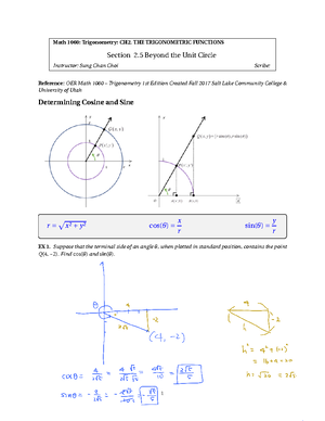 Solving equations involving a single trigonometric function - Math 1060 ...