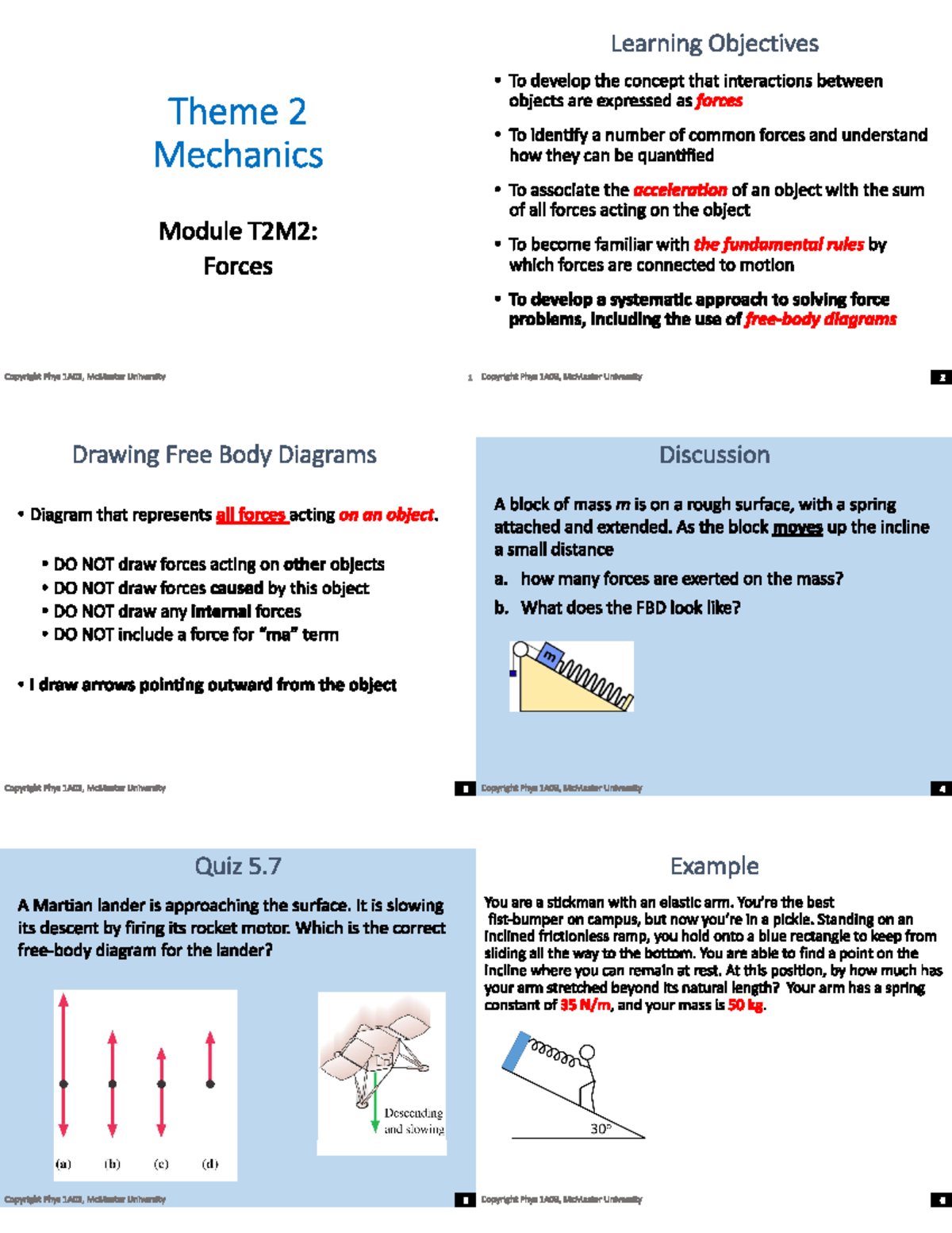 Lec 5b - help with material - PHYSICS 1A03 - Studocu