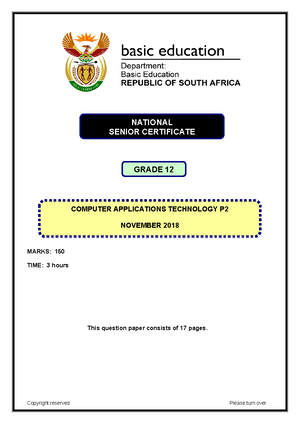 Mr Longs PAT Guide for CAT - Subject: Computer Applications Technology ...