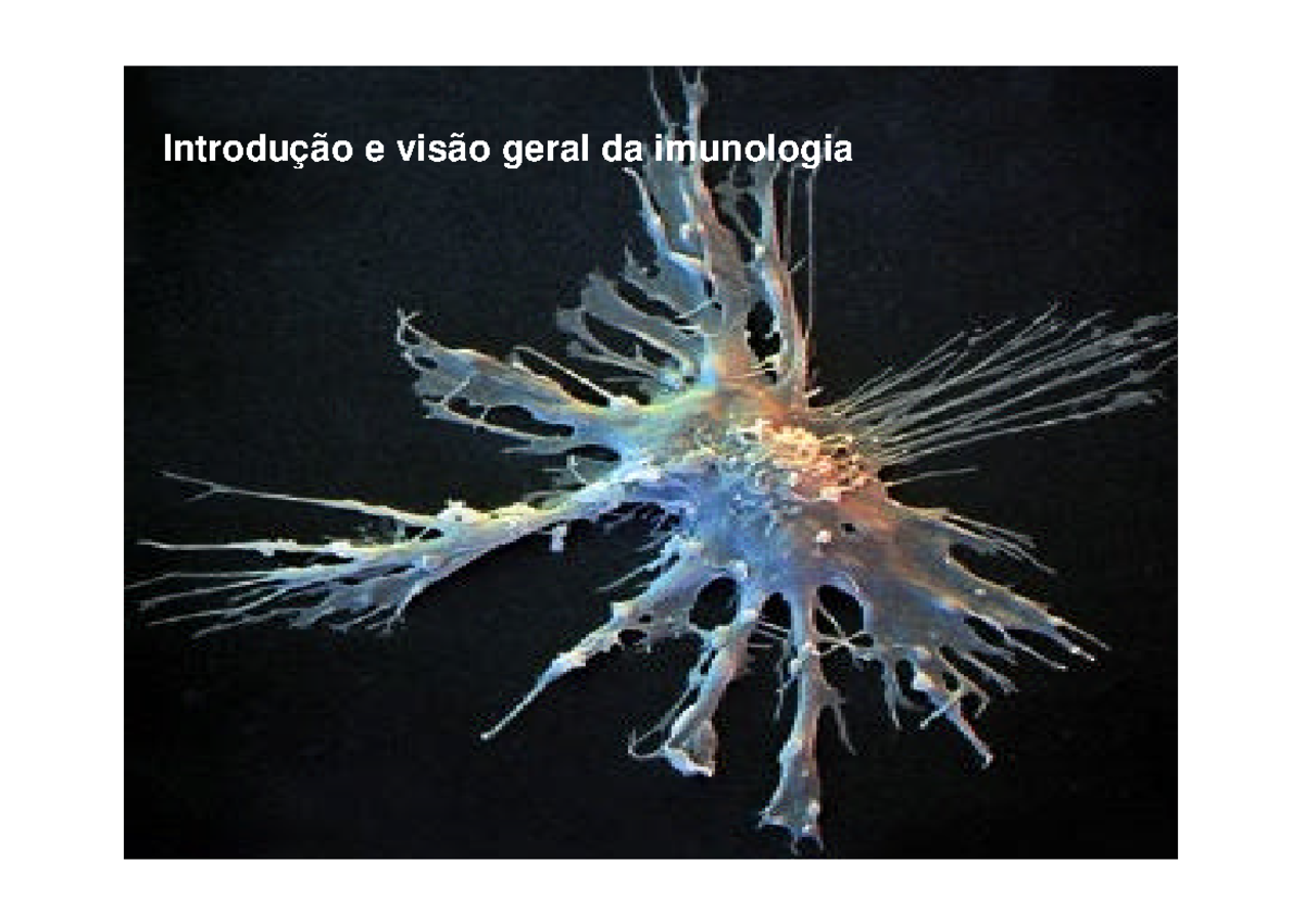 01. introducao imuno - Imunologia - Introdução e visão geral da ...