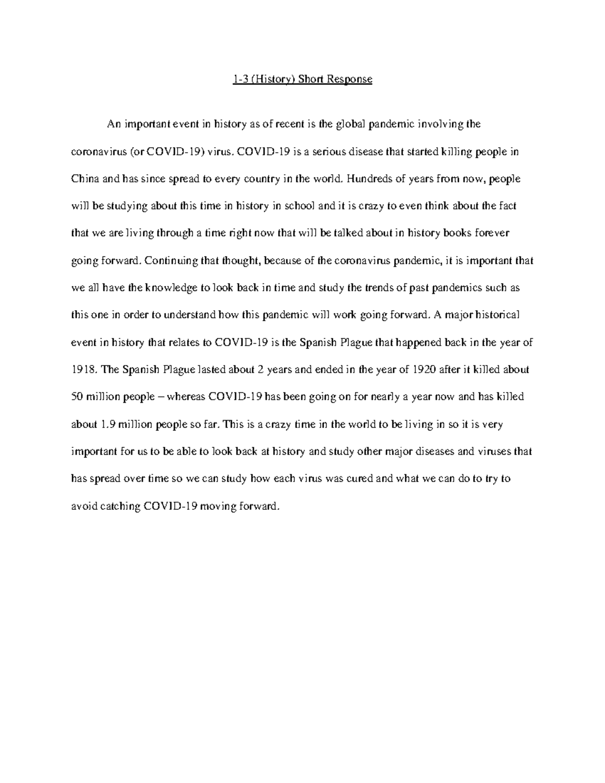 History Short Response 1 3 1 3 History Short Response An Important history-short-response-1-3-1-3-history-short-response-an-important