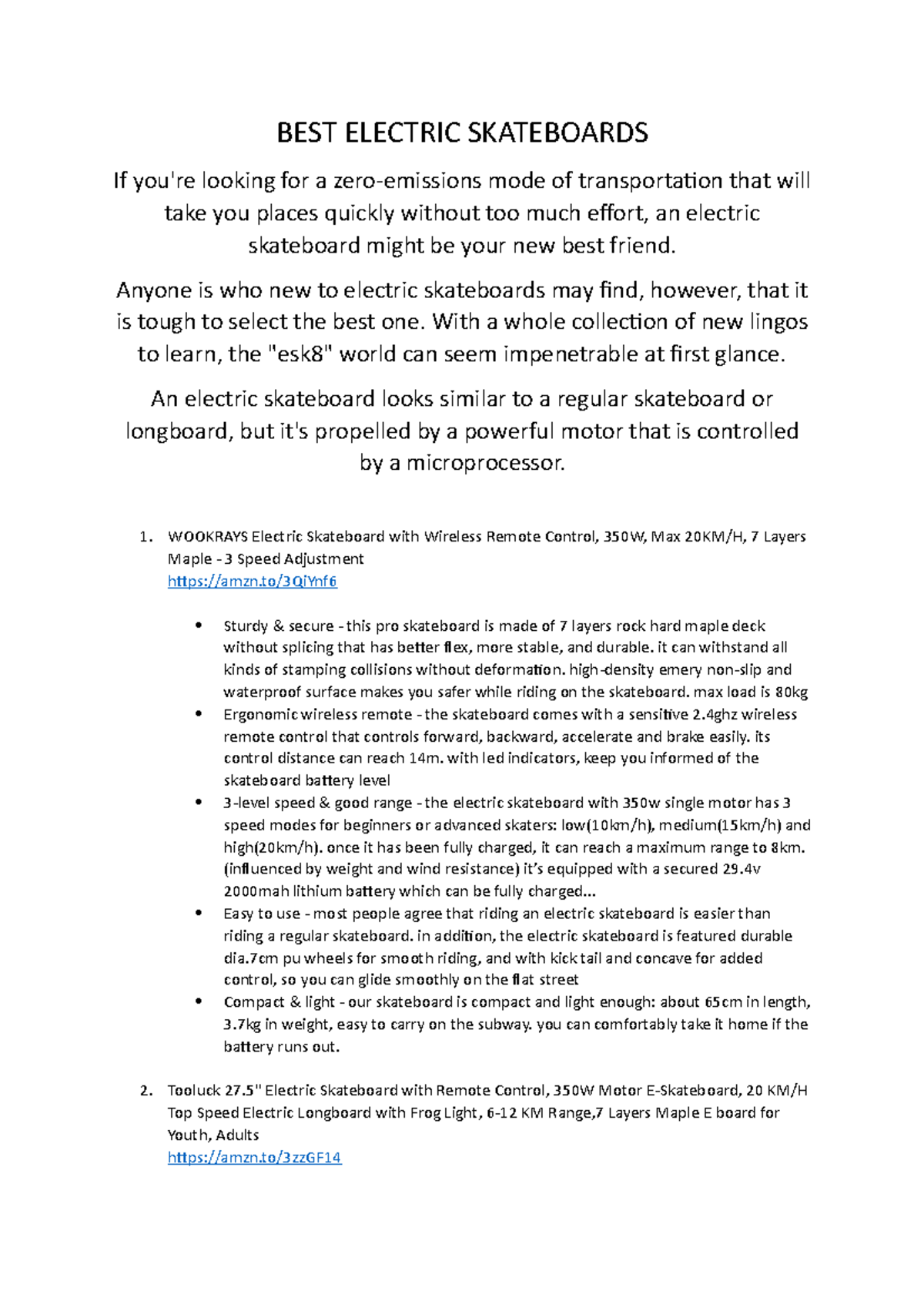 #BEST Electric Skateboards - BEST ELECTRIC SKATEBOARDS If you're ...