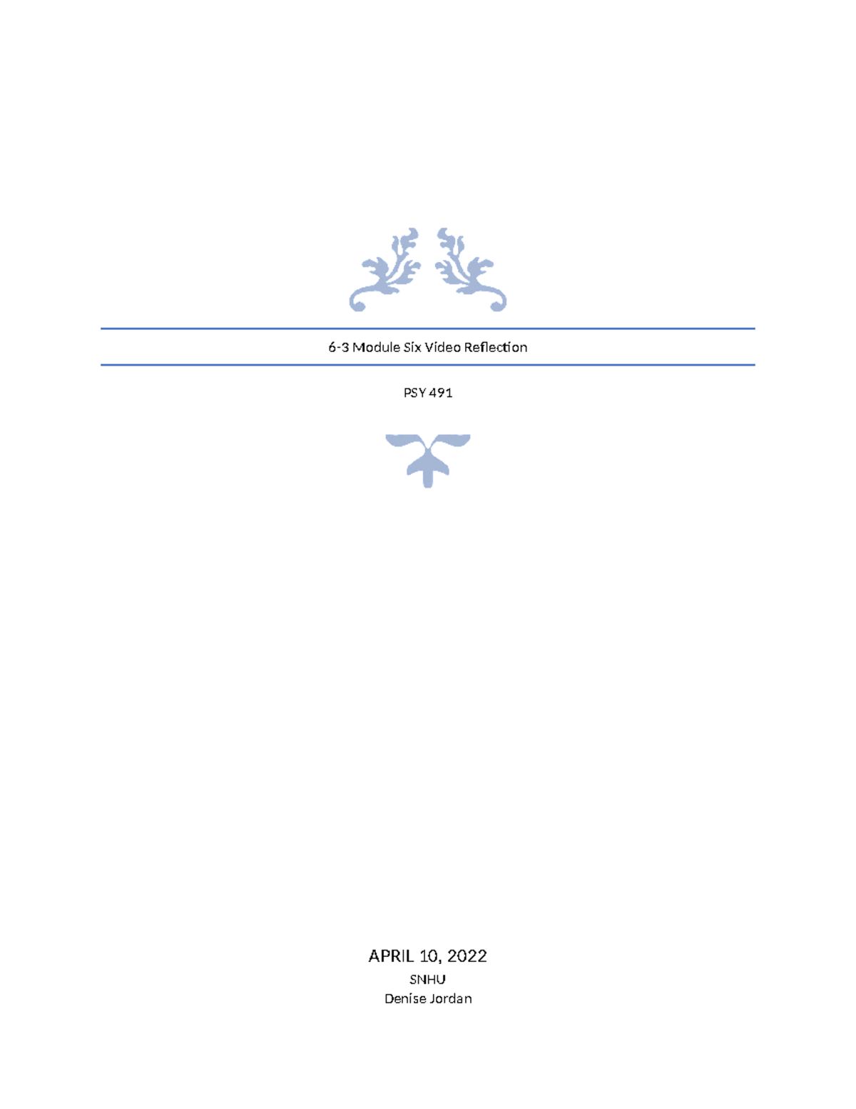 6-3 Module Six Video Reflection - According to Better Help (2022 ...