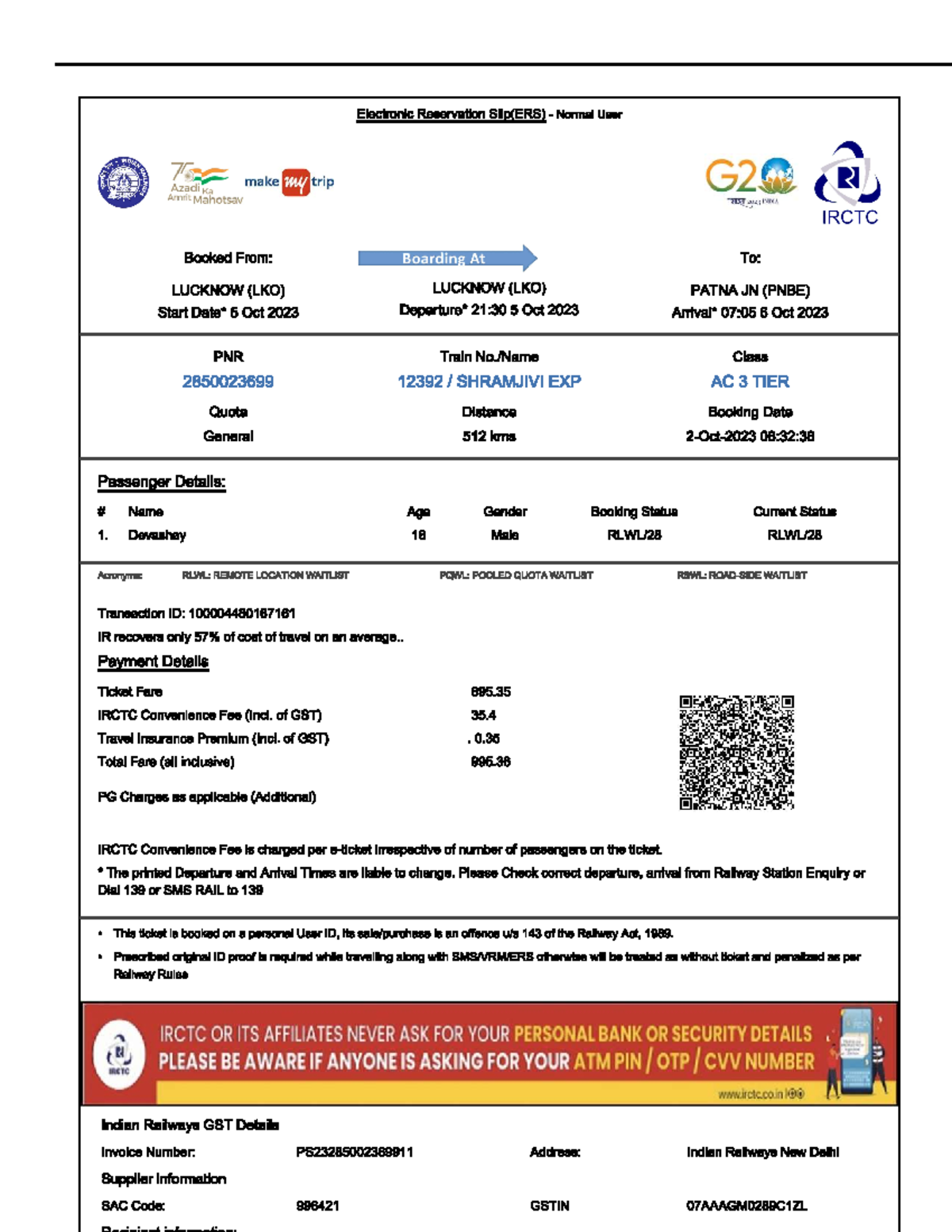 Ticket - ITS VERY GOOD NOTES - Programming and data science - Studocu