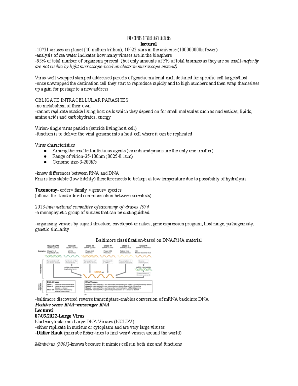 MB2006 - virology lecture notes-dr.nicky.boyle - PRINCIPLES OF Virology ...