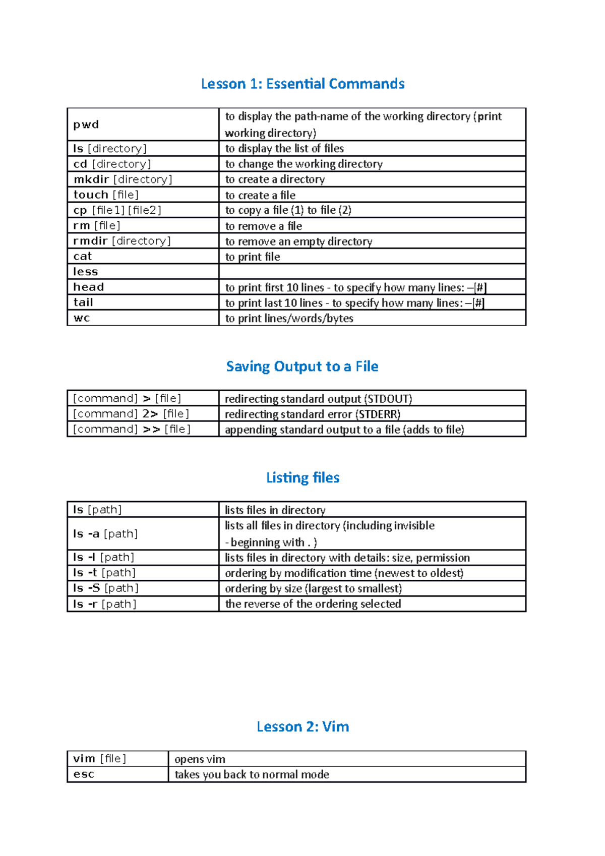 Web systems - commands - 31268 - Studocu