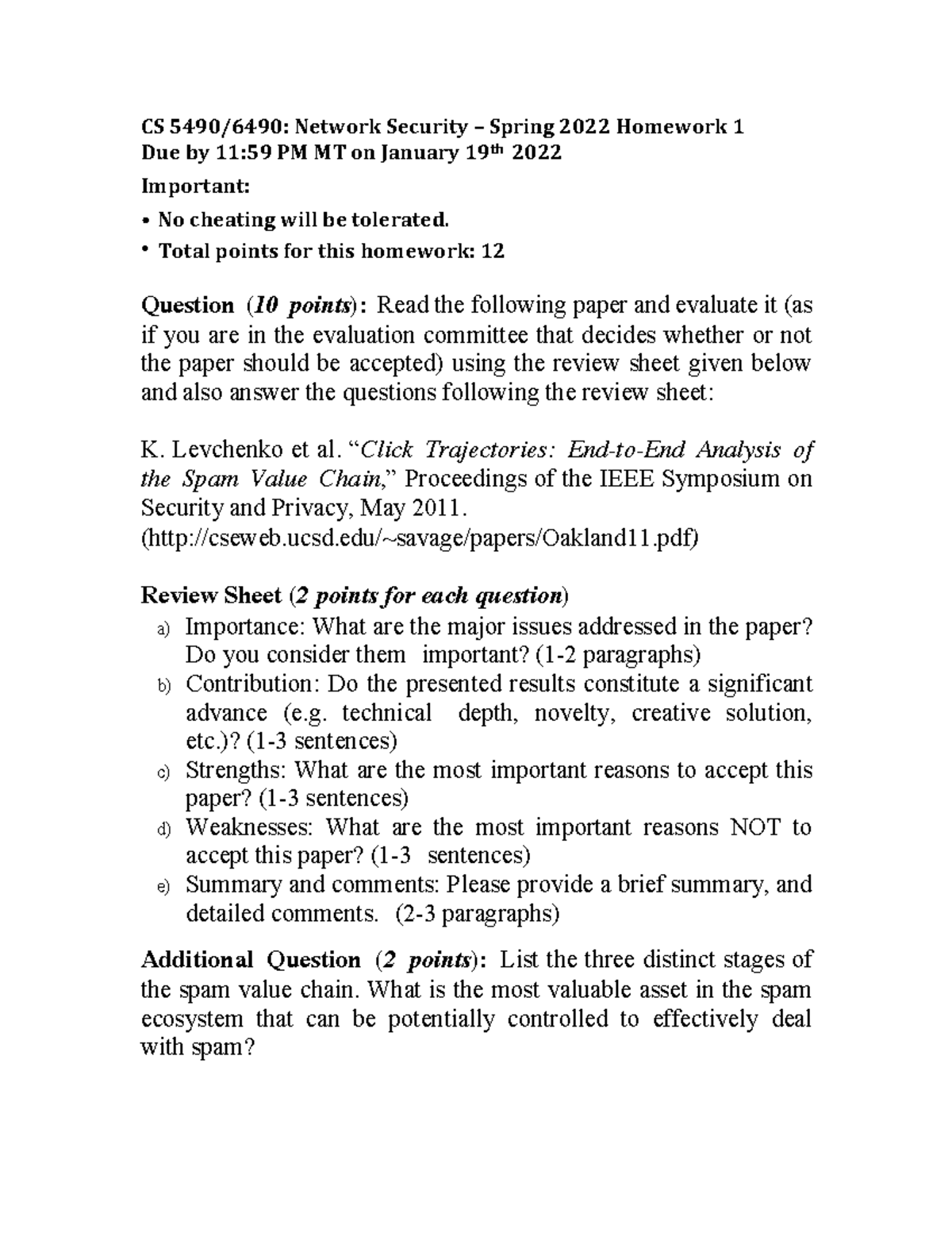 2022HW1 - Assignment 1 - CS 5490/6490: Network Security – Spring 202 2 ...