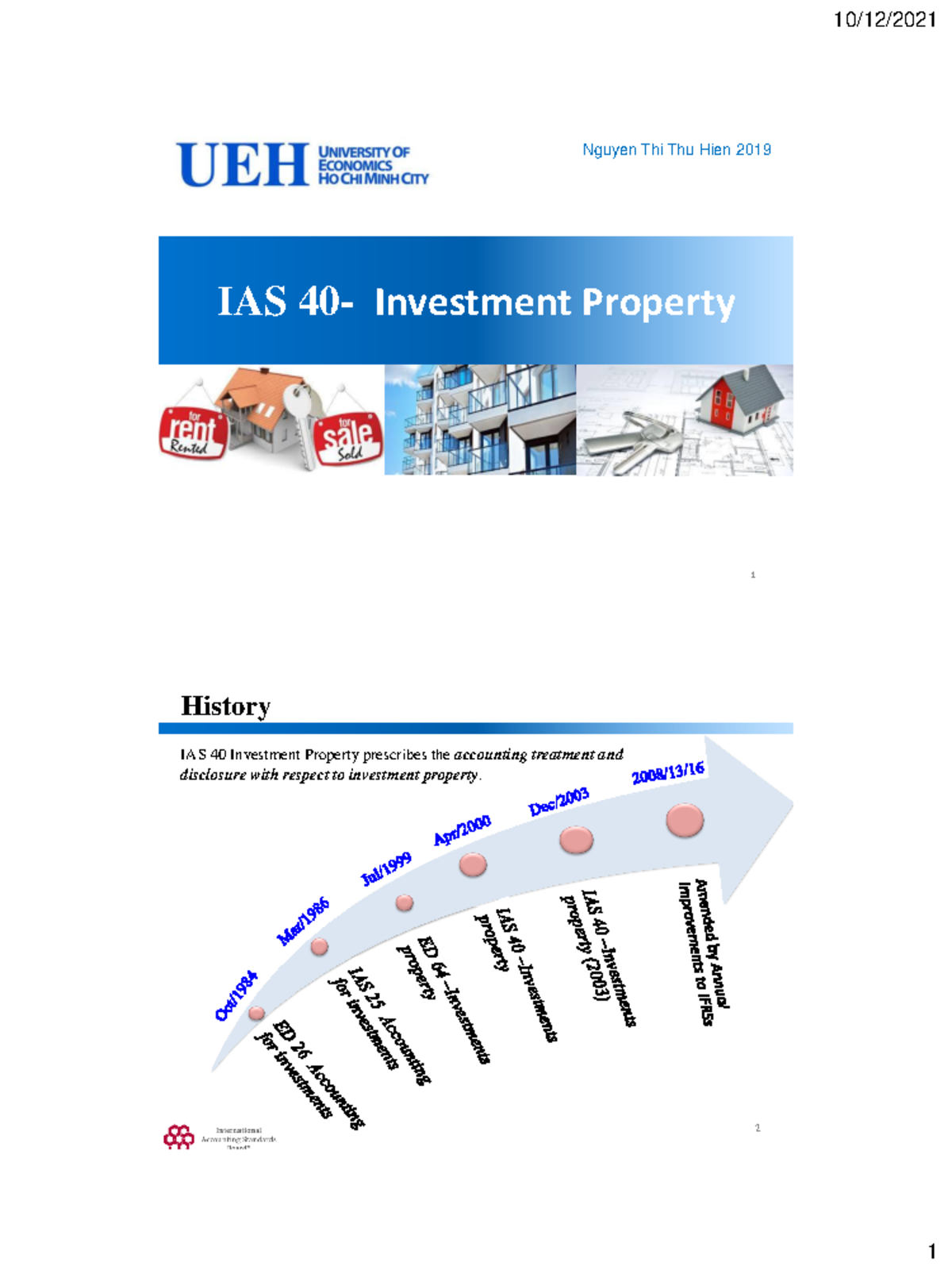 Topic 4 - IAS 40-IP(1)-SV - IAS 40- Investment Property 1 Nguyen Thi ...