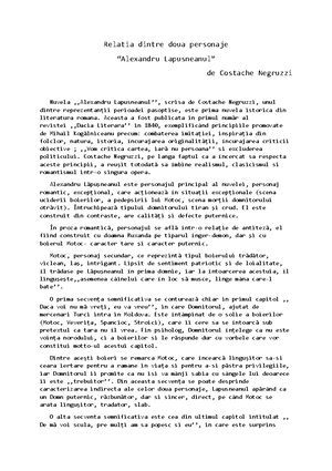 Eseu Bac Harap Alb Caracterizare - Povestea lui Harap Alb ...