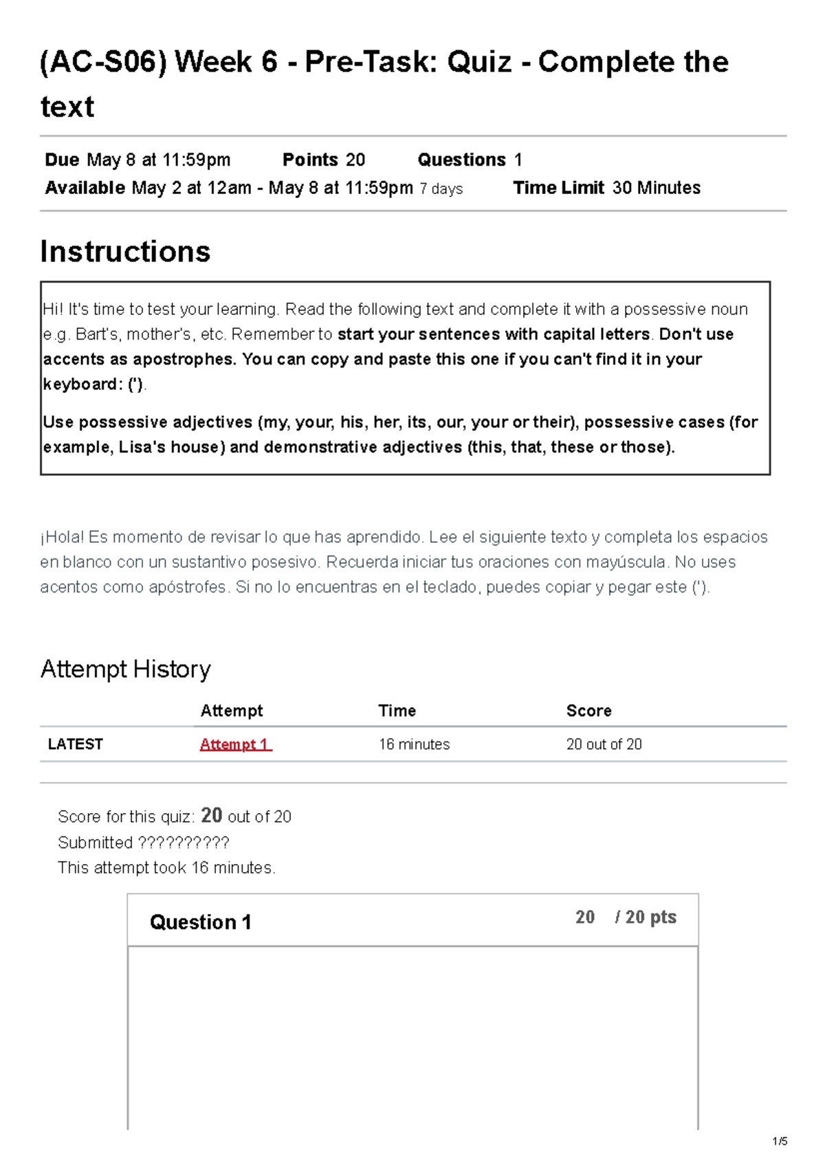 Eb4768a9e3ad4bd3ee651f8161e760d6 - 1/ (AC-S06) Week 6 - Pre-Task: Quiz ...