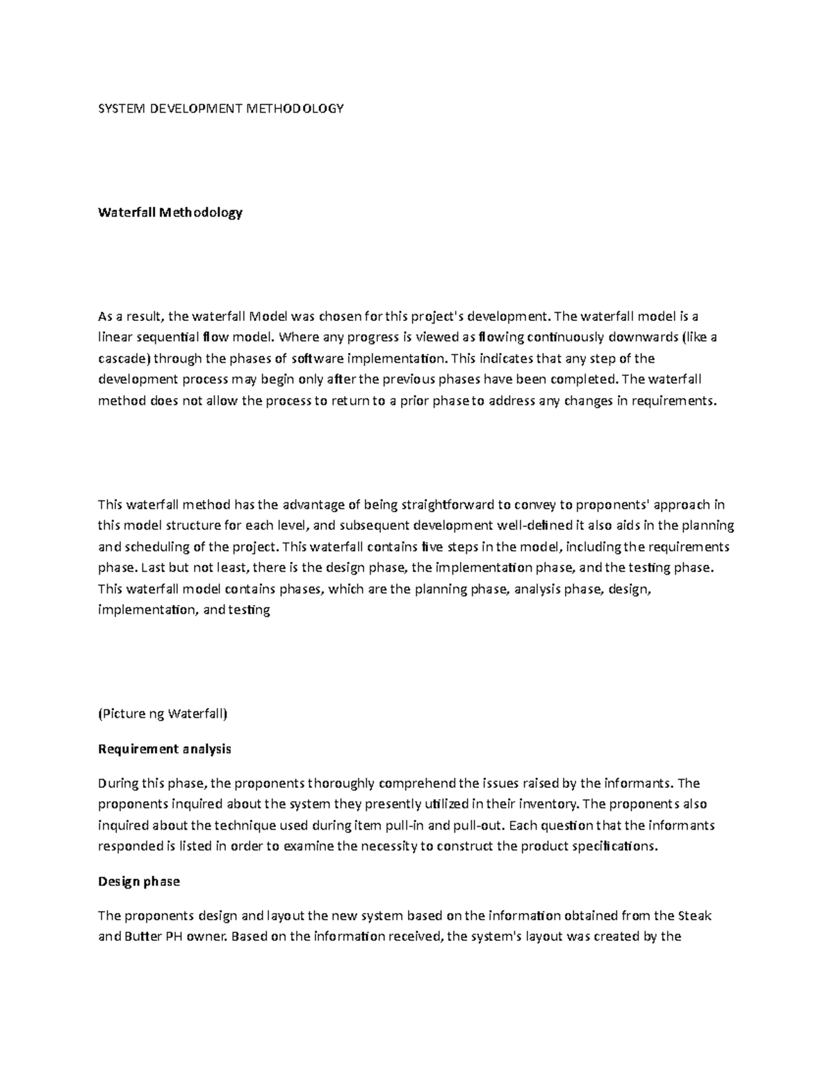 System Development Methodology - SYSTEM DEVELOPMENT METHODOLOGY ...