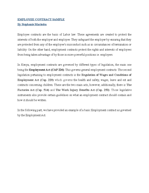 Labour Law Notes-1 - Introduction to Labour Laws CATHOLIC UNIVERSITY ...