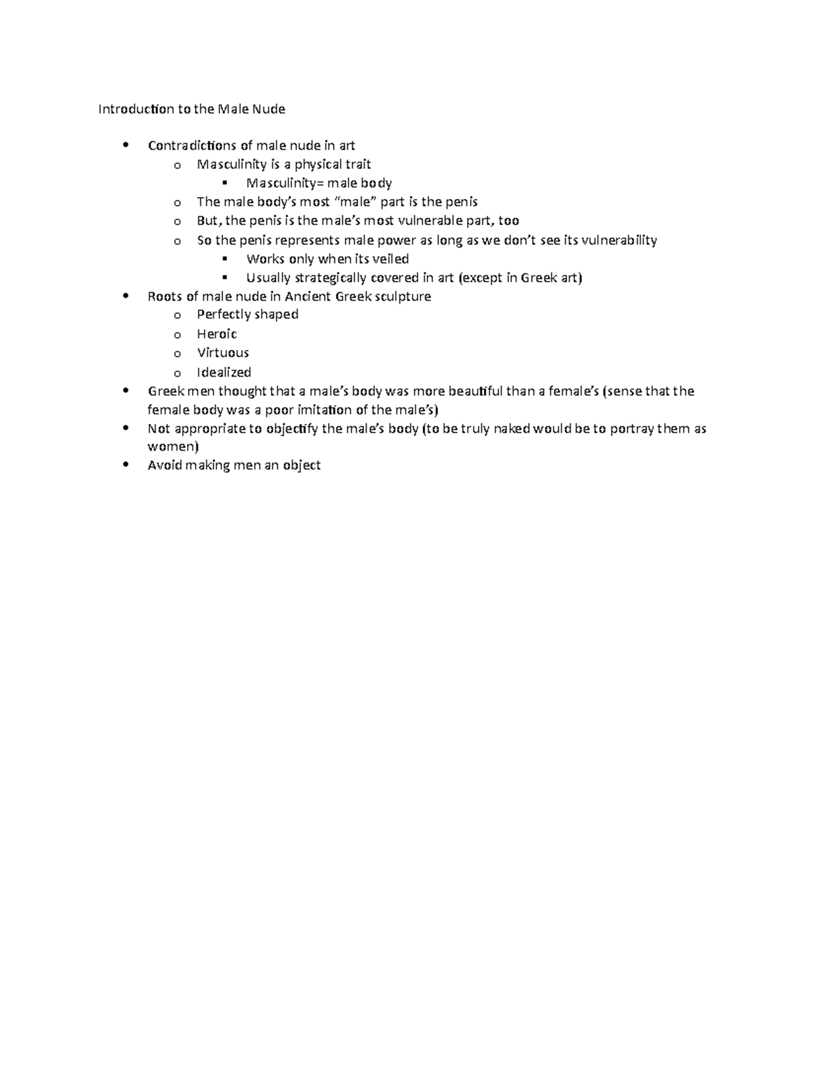 Introduction to the Male Nude - Introduction to the Male Nude ...