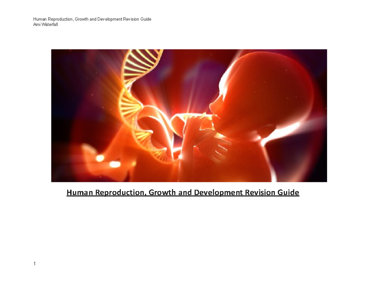 Human Reproduction, Growth and Development Revision Guide - Ami ...
