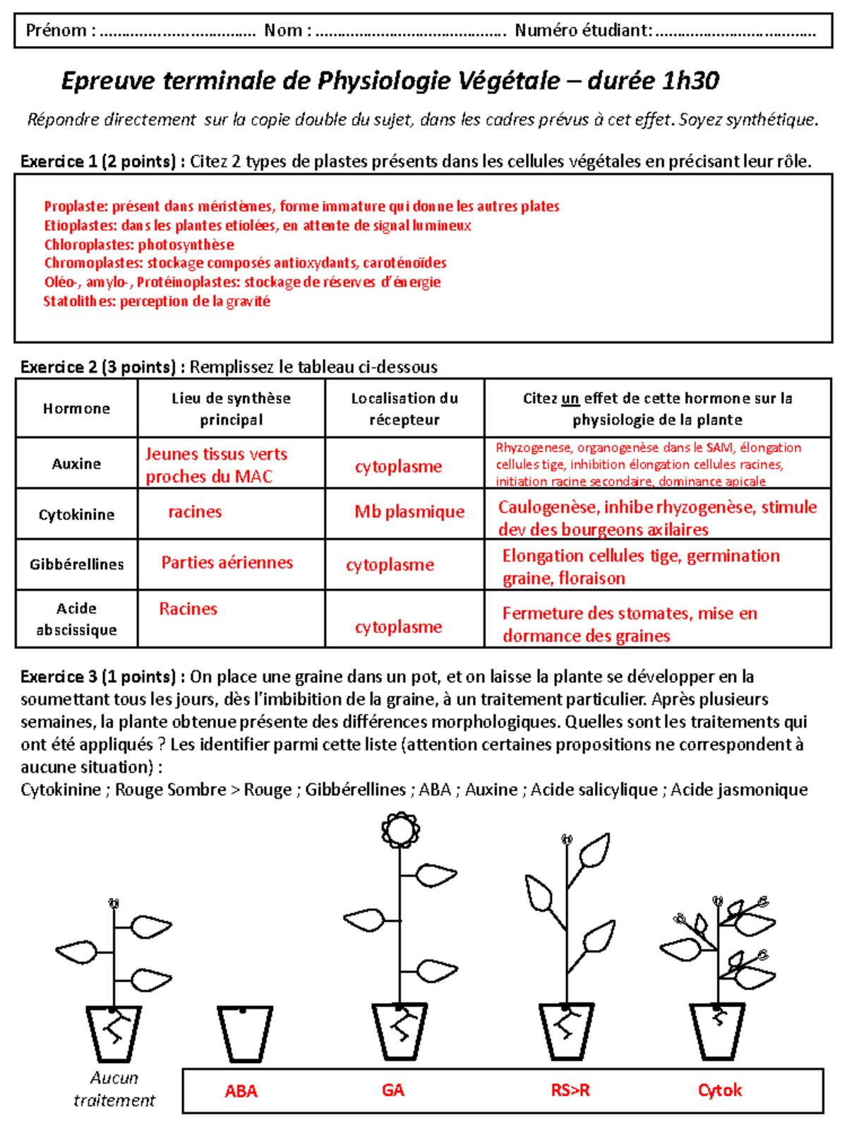2021 CT session 1 correction - Exercice 1 (2 points) : Citez 2 types de ...