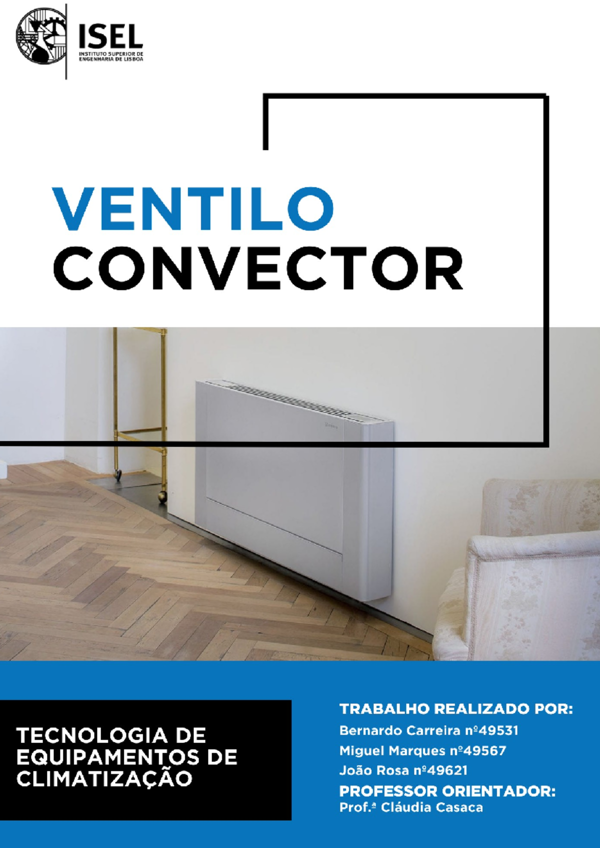 Ventiloconvectores - Trabalho Prático - Trabalho Prático – Ventilo ...