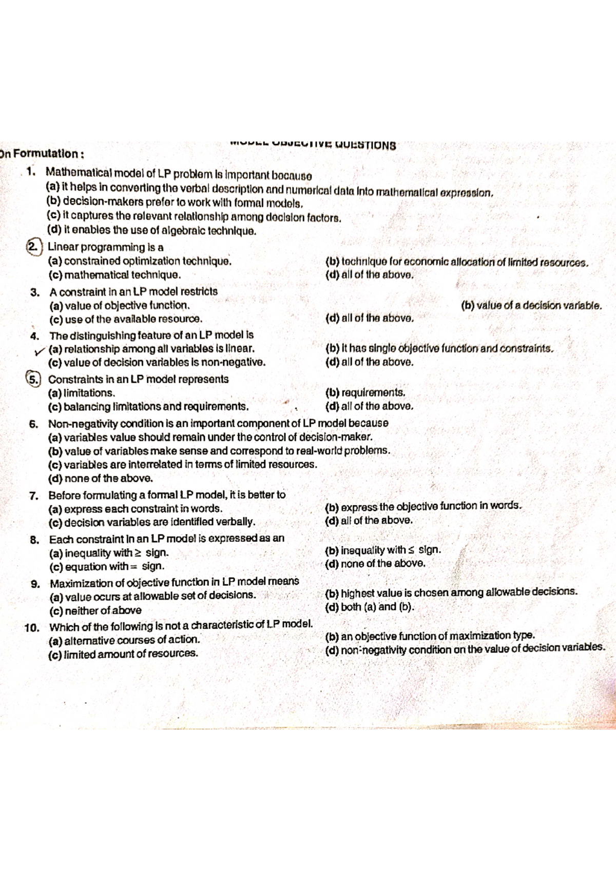 Linear programming - Mechanical engineering - Studocu