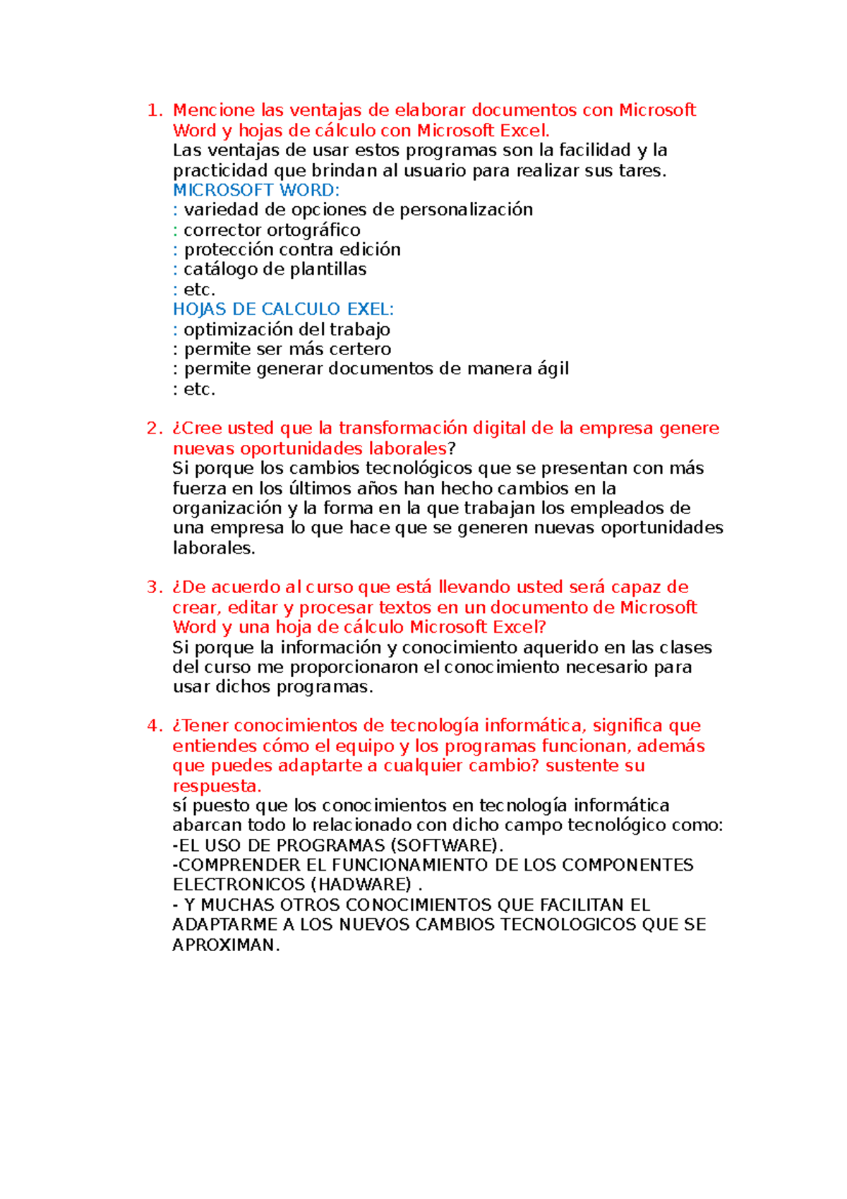 FORO DE Informatica - suerte - Mencione las ventajas de elaborar ...