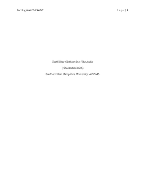 [Solved] Describe the specific type of SSARS engagement presented in ...