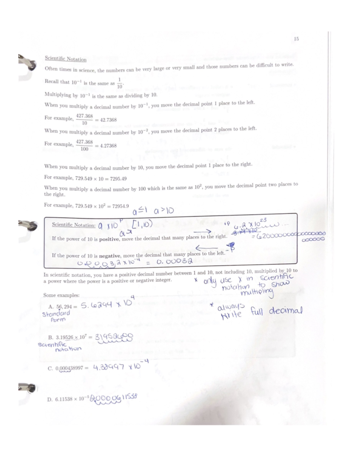 Scientific Notation - MATH 135 - Studocu
