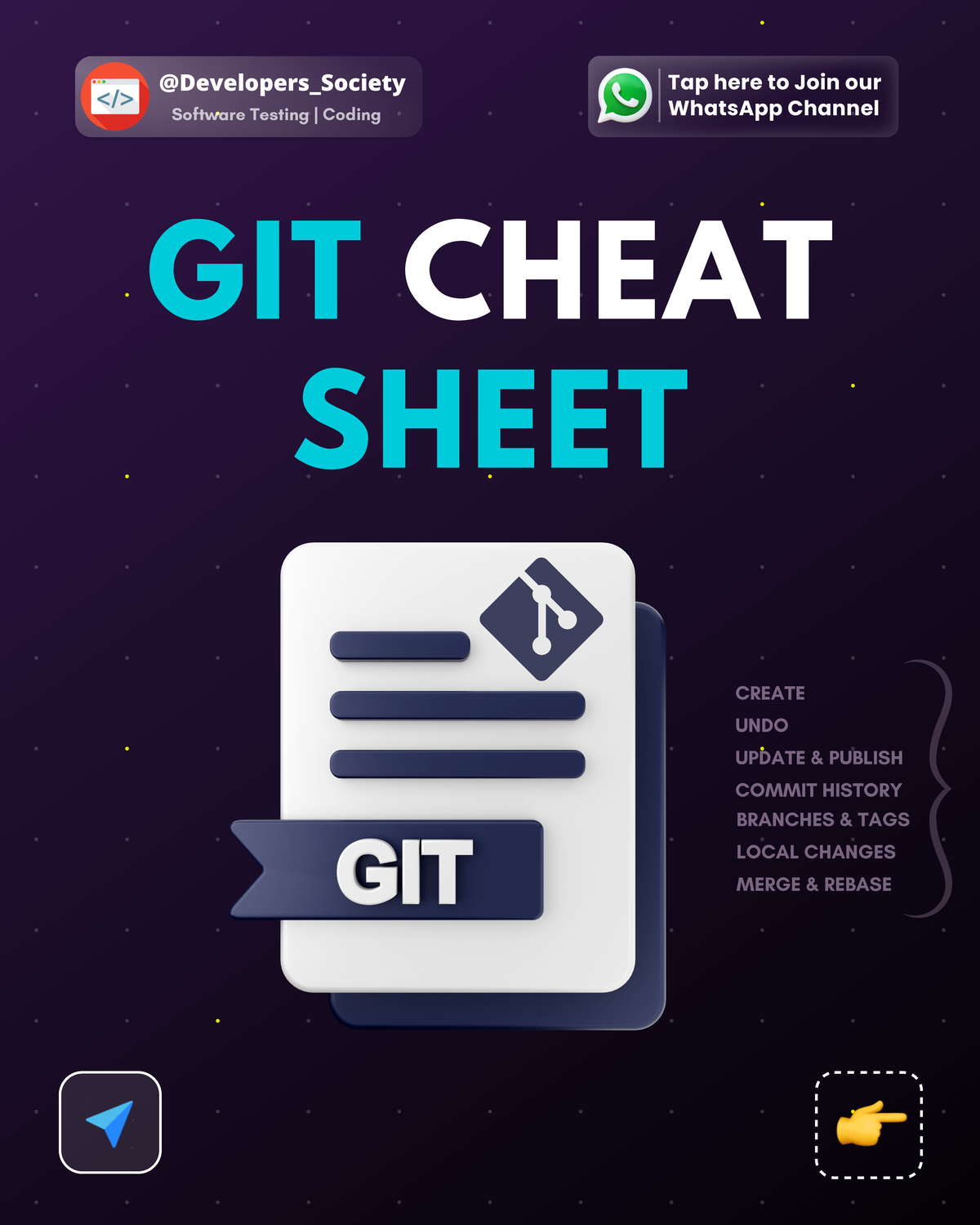 Super easy GIT Cheat Sheet with all basic knowledge for beginners ...