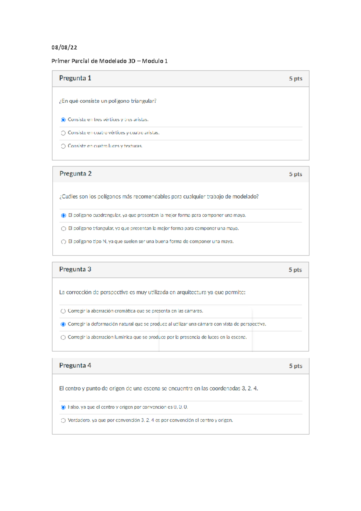 Primer Parcial de Modelado 3D Modulo 1 - Herramientas Digitales I ...